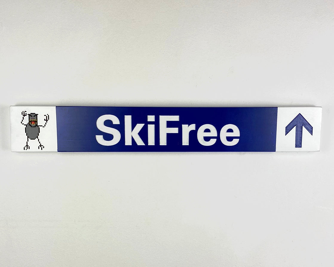 SKIFREE SKI TRAIL SIGN – Ten Hazen Designs